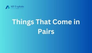 Things That Come in Pairs, Explain, Images